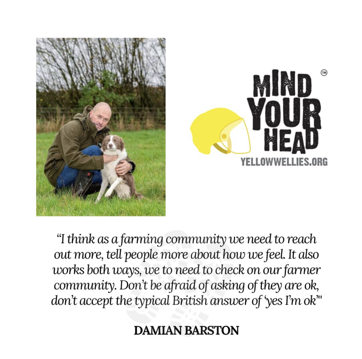 Farmers Guide Interview about the 2023 MindYourHead Campaign for Yellow ...